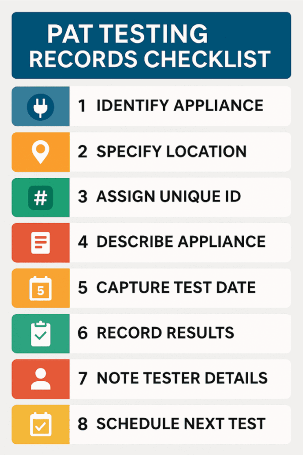 how to keep accurate PAT testing records - Easy Step with Checklist